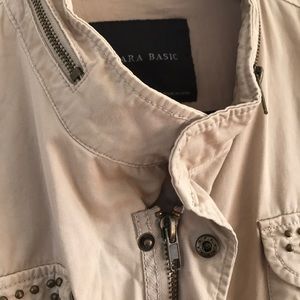 Zara | Jackets & Coats | Zara Studded Utility Jacket | Poshmark